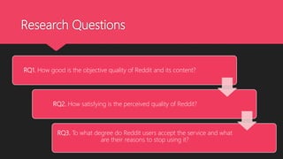 User and Usage of Reddit | PPT