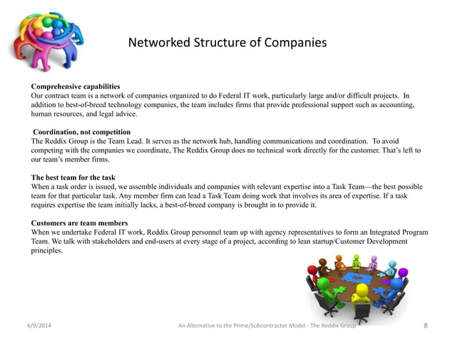 The Reddix Group:Alternative to the Prime-Subcontractor Business Model ...