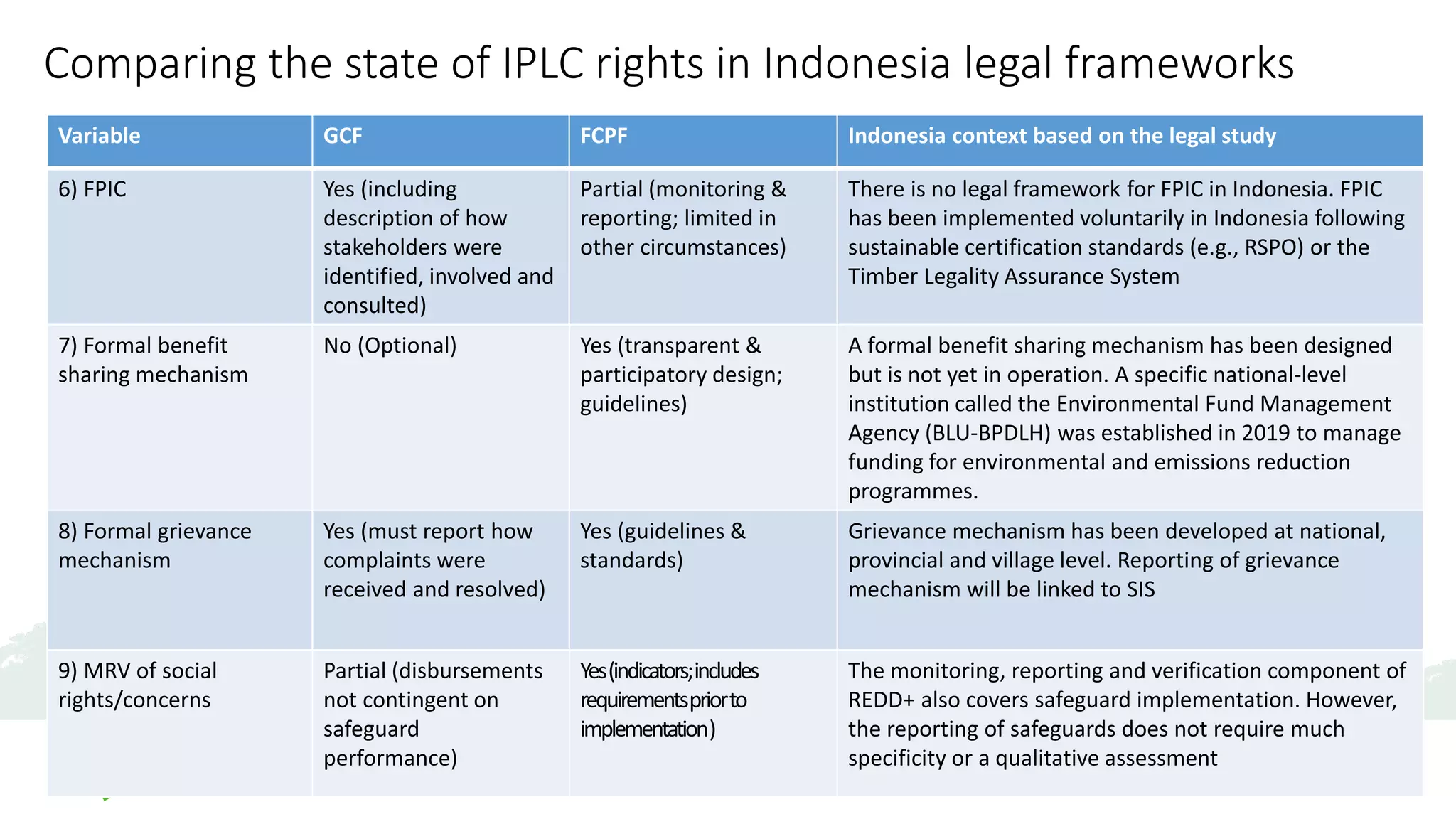 REDD+ social safeguards in Indonesia: Opportunities and challenges | PDF