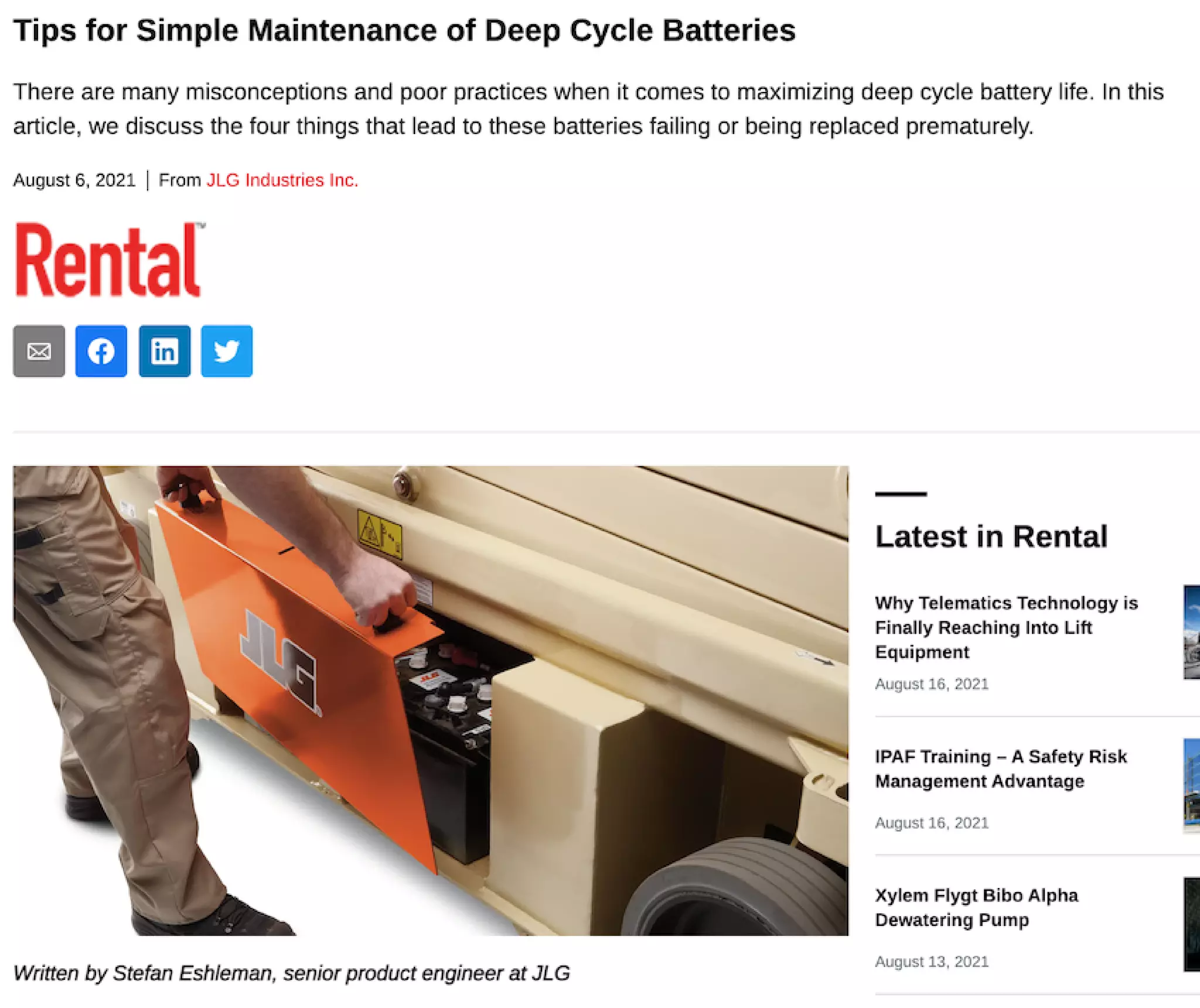 Tips for Simple Maintenance of Deep Cycle Batteries | PDF