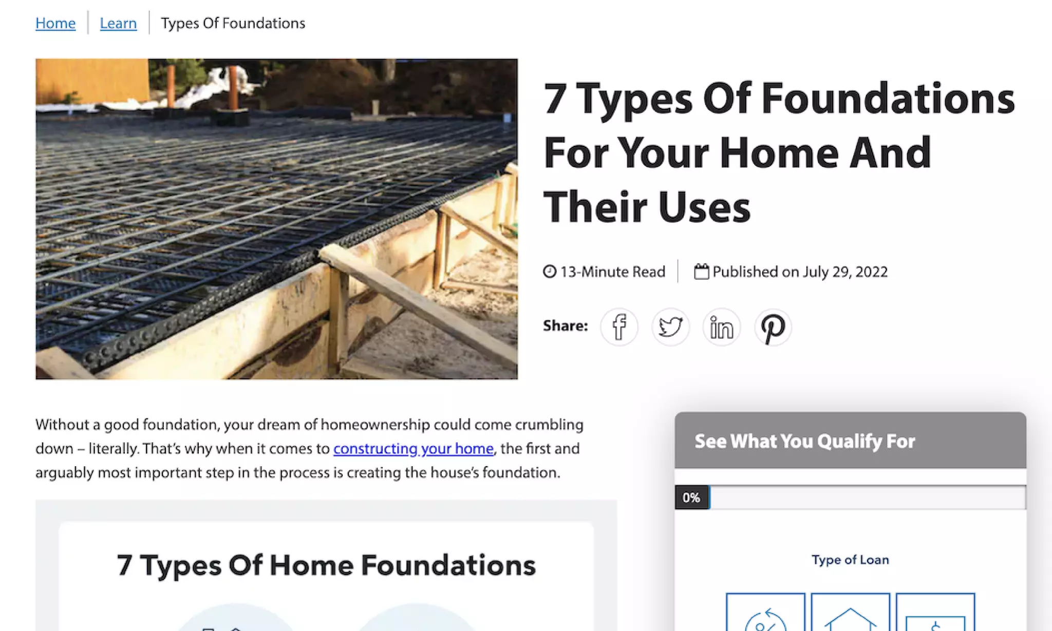 7 Types of Foundations For Your Home And Their Uses | PPT
