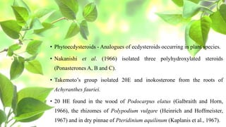 Dietary effects of phytoecdysteroids on growth and developement of ...