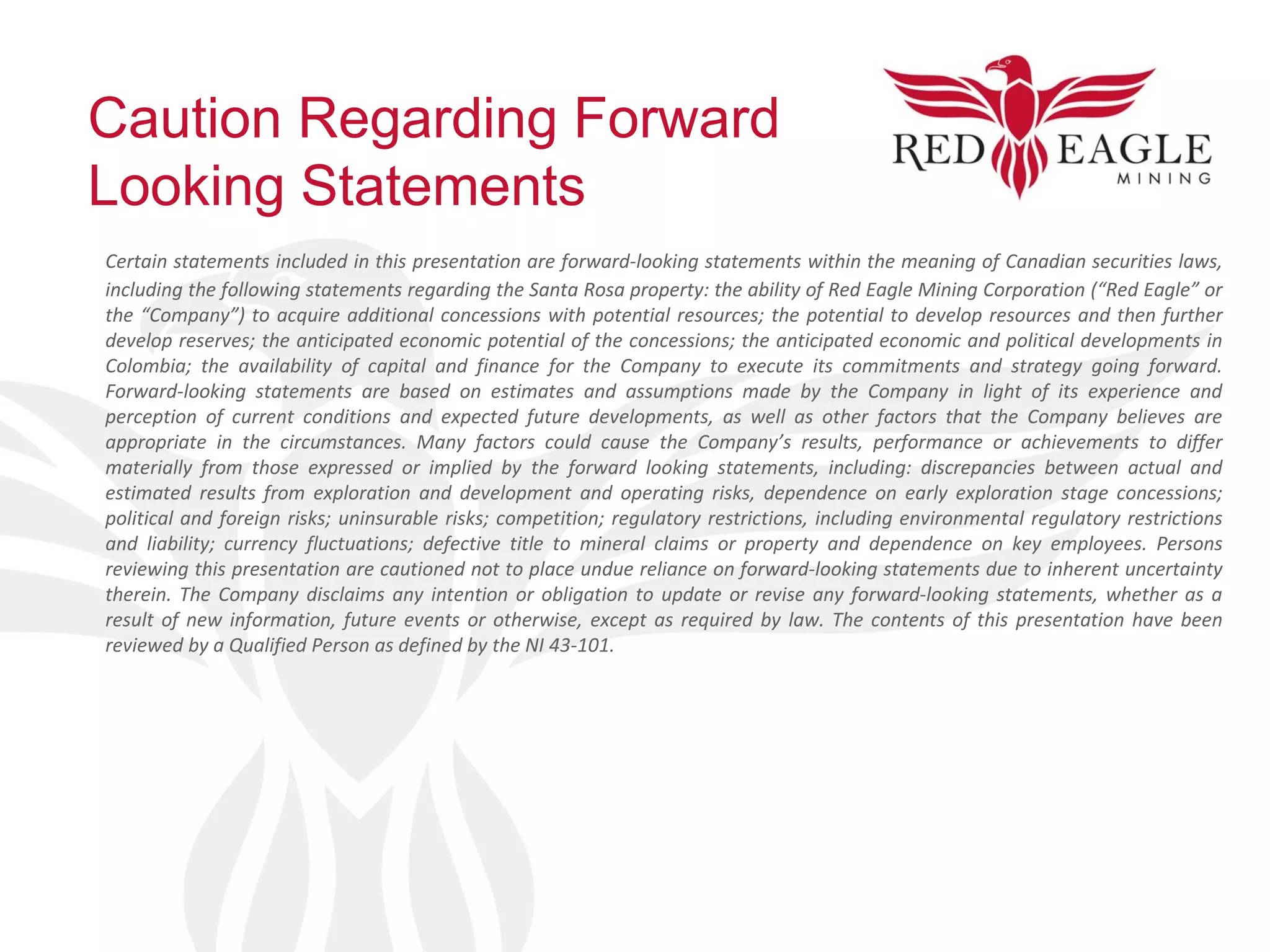 Red Eagle Mining Presentation | PPT