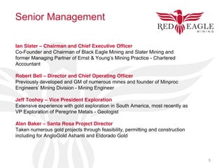 Red Eagle Mining Presentation | PDF | South America Travel | Travel Locations