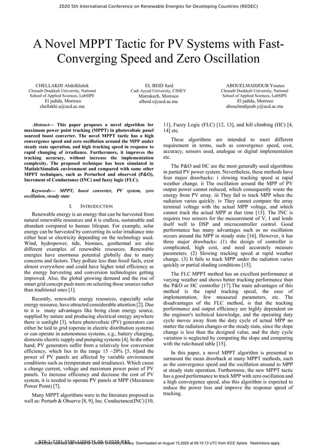 A novel MPPT Tactic with fast convergence speed .pdf