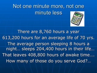 Redeem your time | PPT