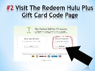 Redeem Your Hulu Plus Gift Card Easily