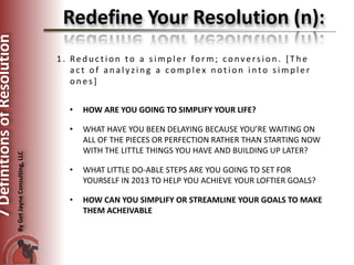 Redefine your resolution | PPTX