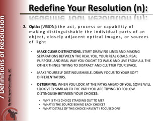 Redefine your resolution | PPT