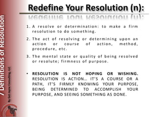 Redefine your resolution | PPT