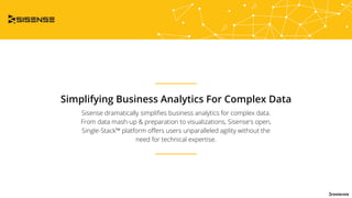 Sisense is Redefining Business Analytics | PPT
