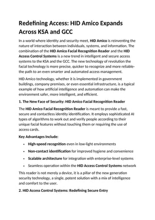 Redefining Access - HID Amico Expands Across KSA and GCC.docx