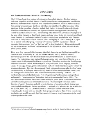 Redefining Ethnicity in Post-independent Belize: the case of the ...