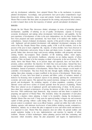 Redefining master plans to promote smart and sustainable cities | DOCX