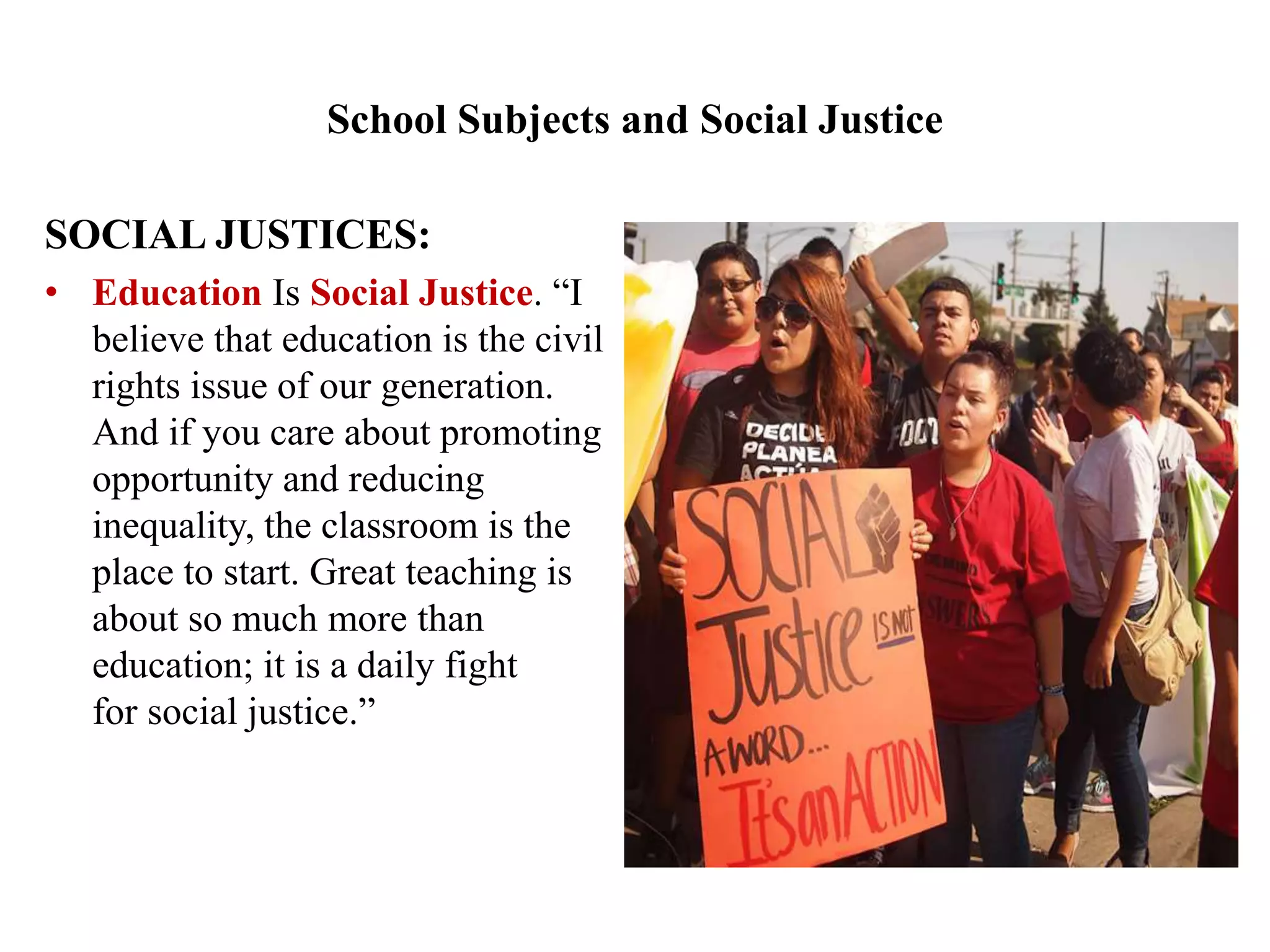 REDEFINITION OF SCHOOL SUBJECTS FROM SOCIO CULTURAL PERSPECTIVES AND ...