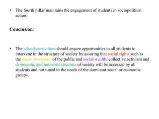 REDEFINITION OF SCHOOL SUBJECTS FROM SOCIO CULTURAL PERSPECTIVES AND ...