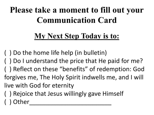 What is Redemption? | PPTX