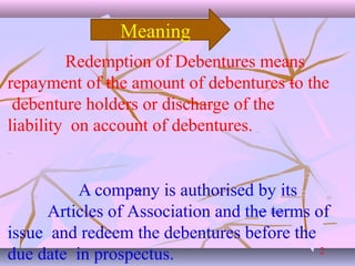 Redemption of Debe0..........ntures.pptx