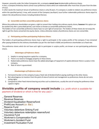 Redemption of preference shares for icmai/ca | PDF