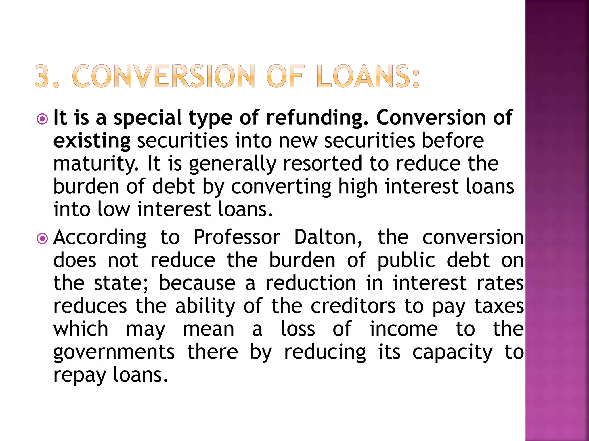 Redemption of public debt | PPTX