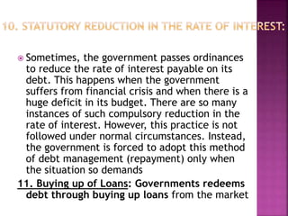 Redemption of public debt | PPTX