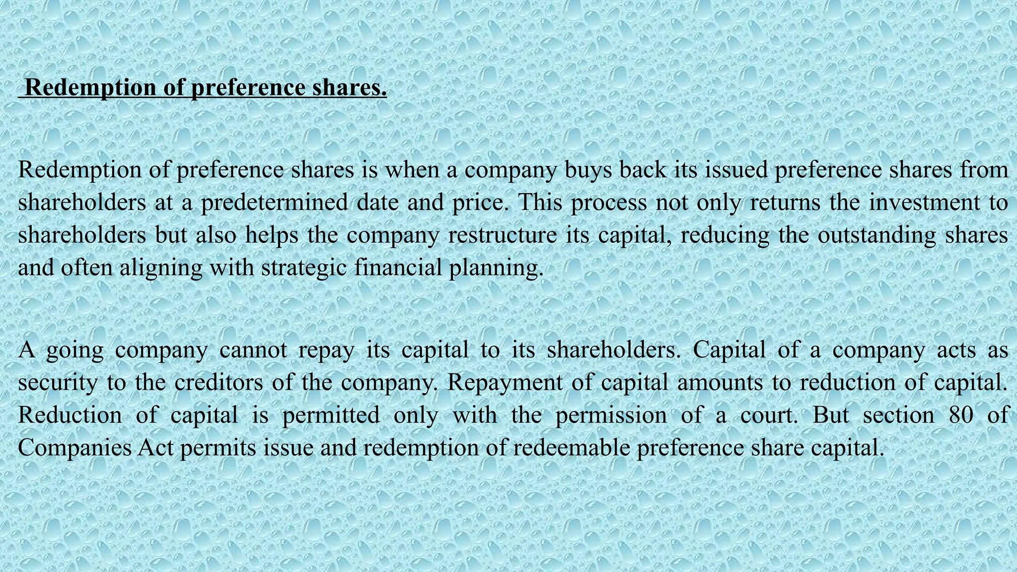 Corporate Accounting - Redemption of Shares.pptx