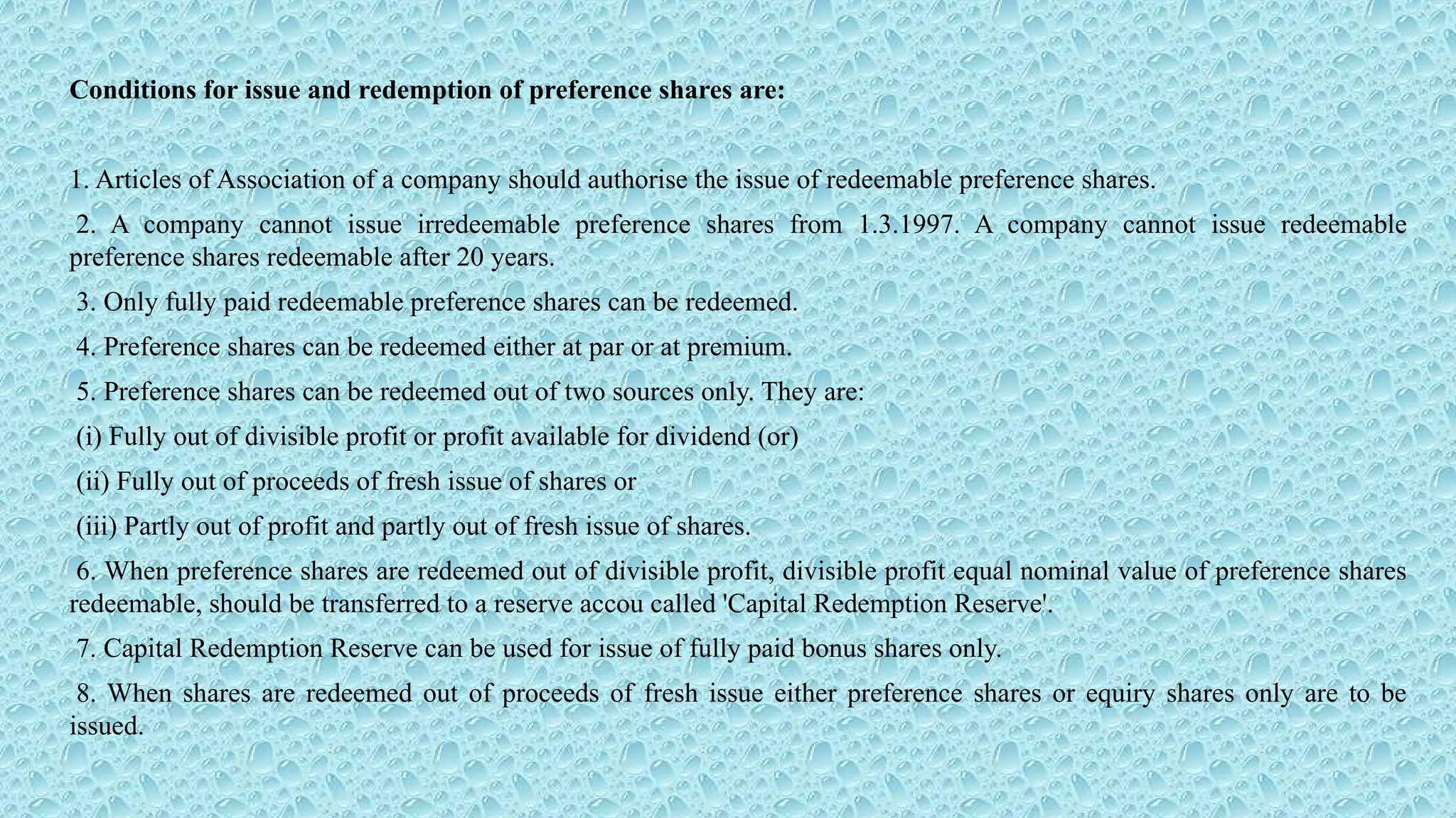 Corporate Accounting - Redemption of Shares.pptx