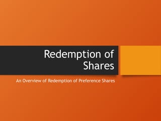 Redemption_of_Shares_Classroom reference.pptx
