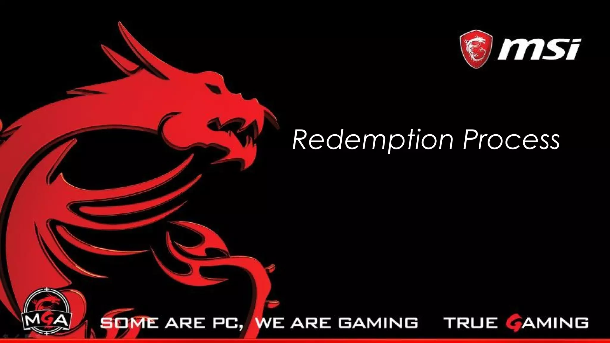 Redemption process | PPT