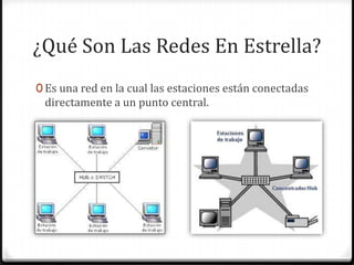 Red en estrella y en Árbol | PPTX