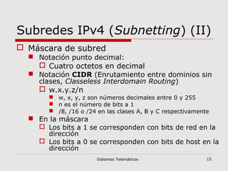 Redes: Direccionamiento IPv4 | PPT