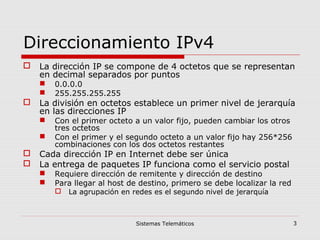 Redes: Direccionamiento IPv4 | PPT