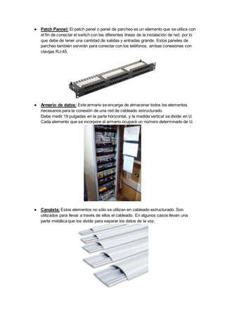 Redes y cableado estructurado | DOCX