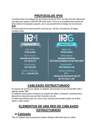 Redes y cableado estructurado | DOCX