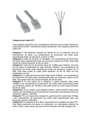 Redes Par Trenzados Cables UTP | PDF