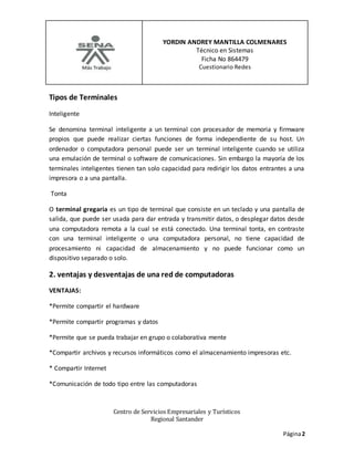 Que es una Red de Computadoras | DOCX