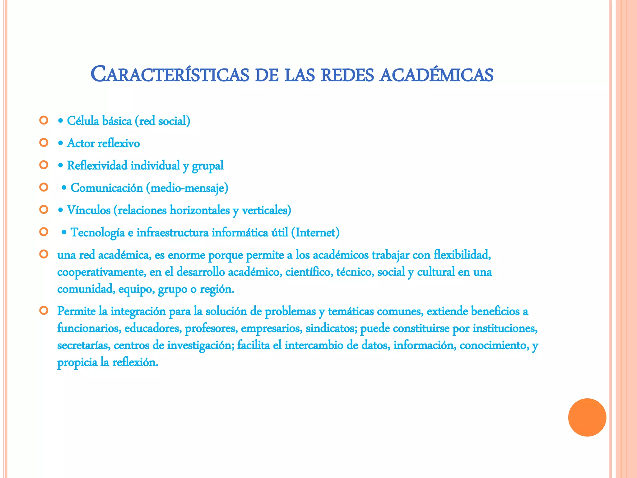 Redes académicas | PPTX