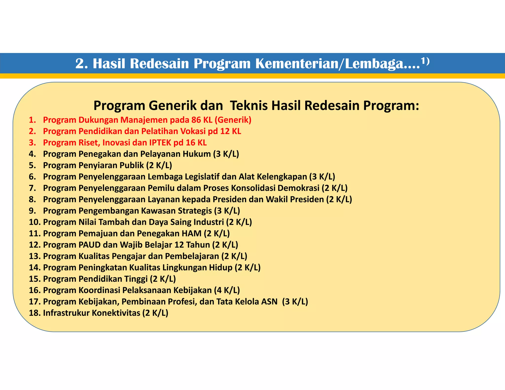 Redesain sistem perencanaan dan penganggaran kementerian dan lembaga | PDF