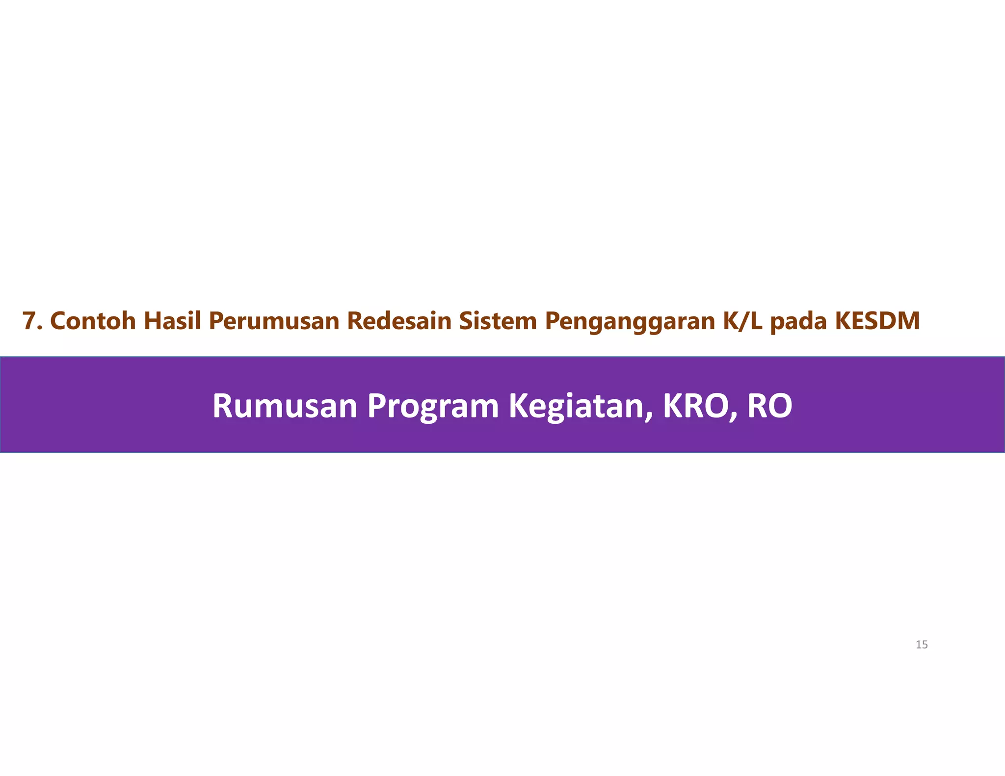 Redesain sistem perencanaan dan penganggaran kementerian dan lembaga | PDF