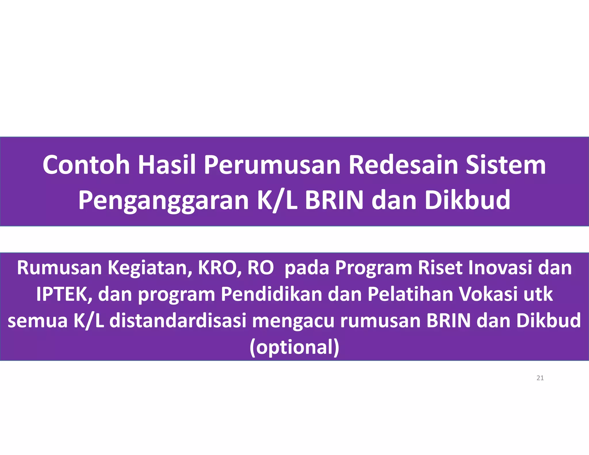 Redesain sistem perencanaan dan penganggaran kementerian dan lembaga | PDF