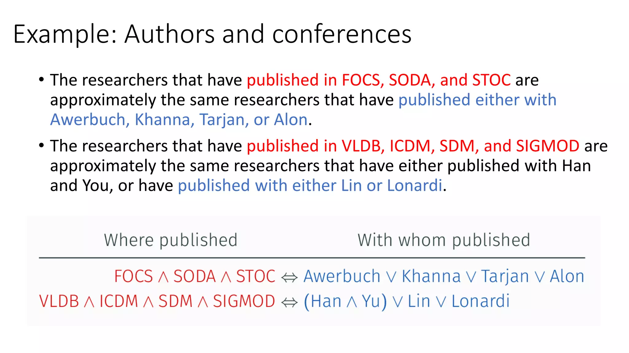 Redescription Mining | PPT