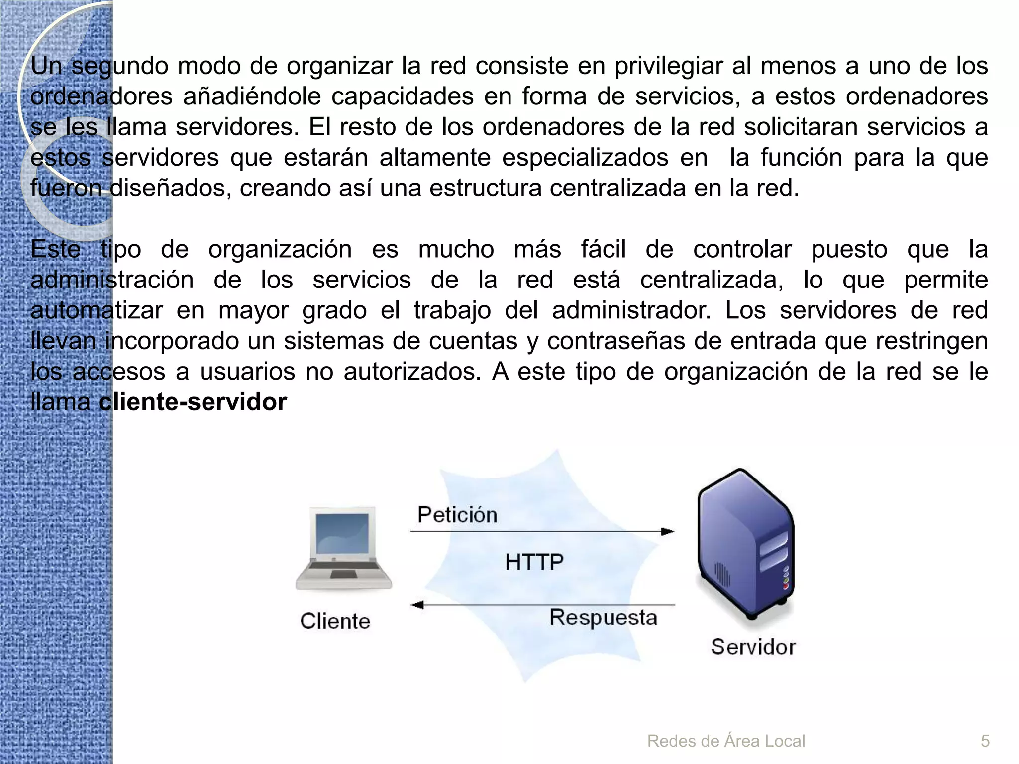 Redes de área local y actividades correspondientes a la unidad i | PPT