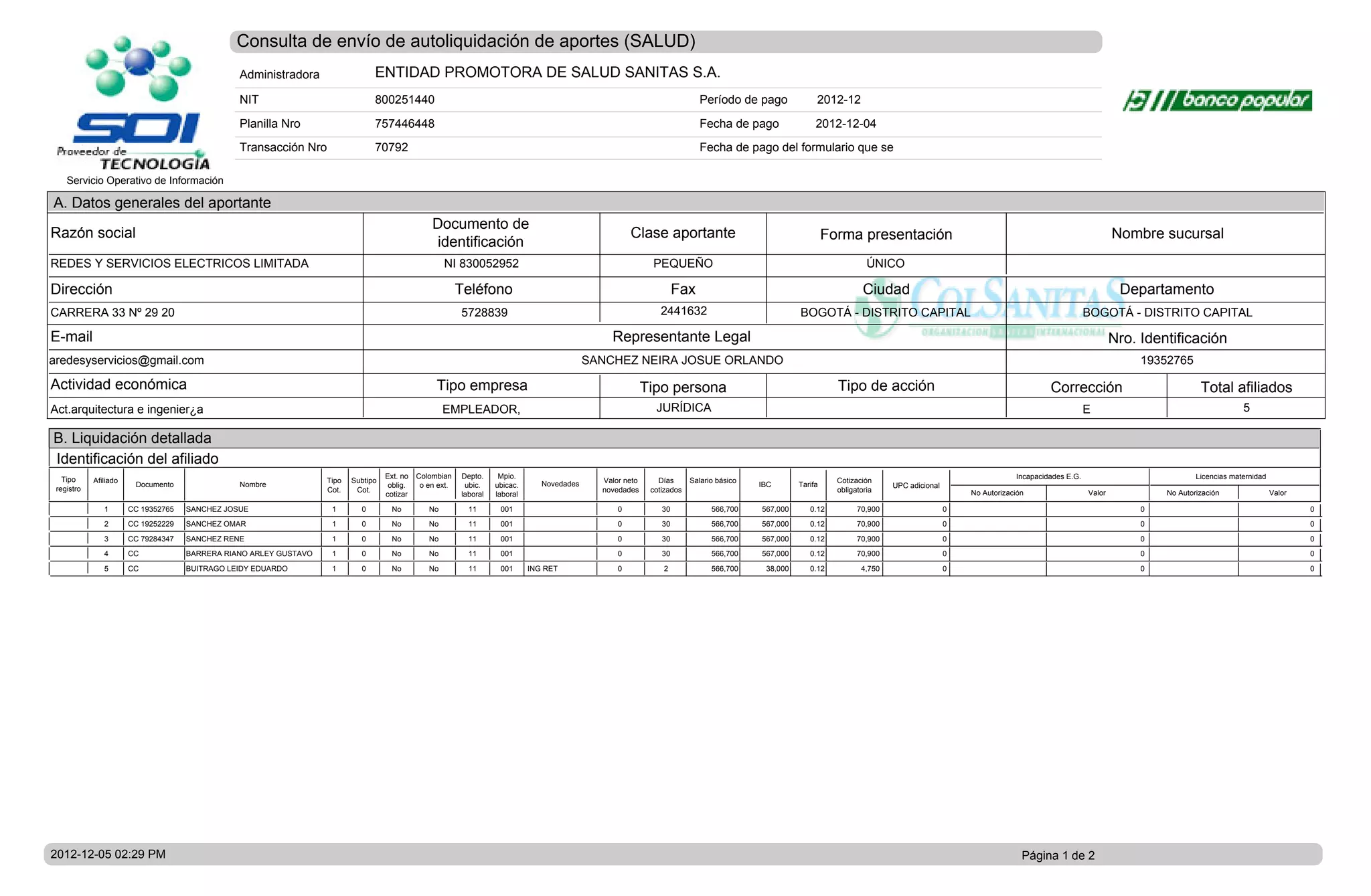 Redes eps colsanitas | PDF