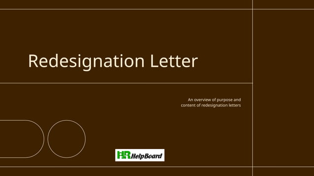 Redesignation Letter Sample, Redesignation Letter Example | PPTX