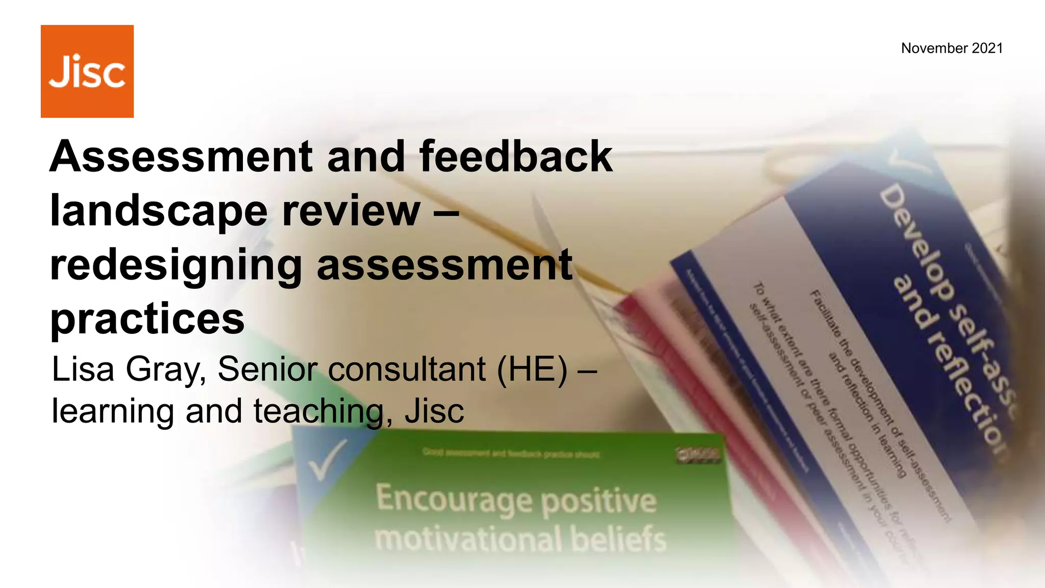 Redesigning assessment and feedback - landscape review and areas for ...