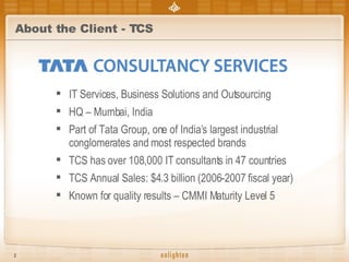 Redesigning TCS.com with Remote Research | PPT