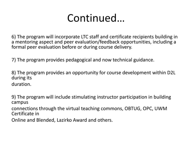 Redesigning A Faculty Development Program Ppt