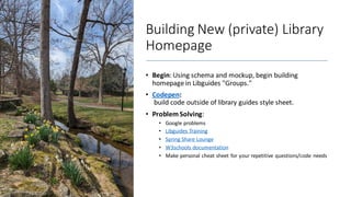 NCompass Live: Redesigning a Library Website | PPT