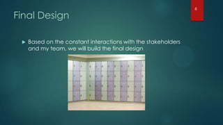 Redesigning of lockers | PPTX