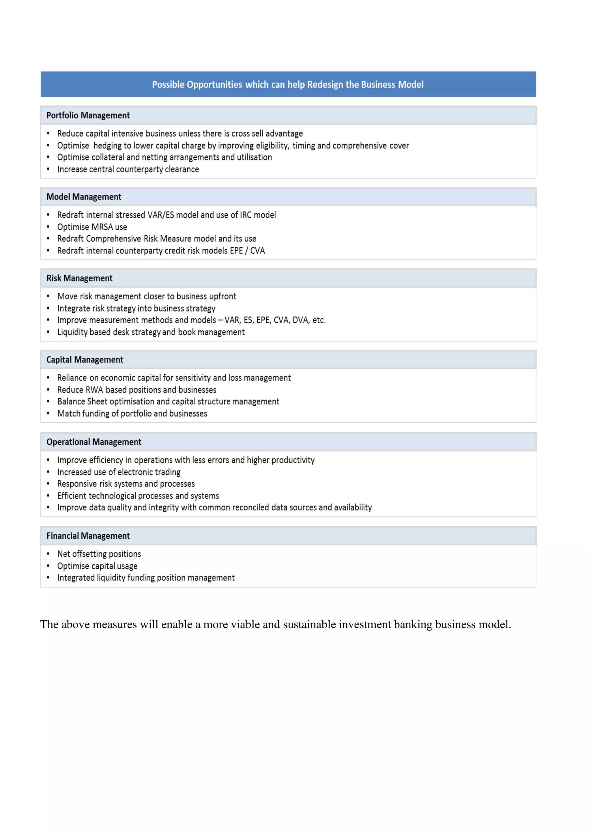 Redesigning the new investment banking model | PDF